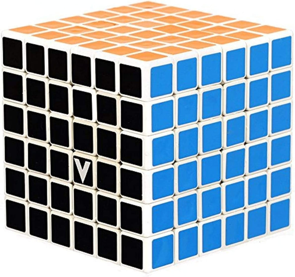 V-CUBE 6 x 6 White Flat | Professional, Fast, and Smooth | Speed Cube